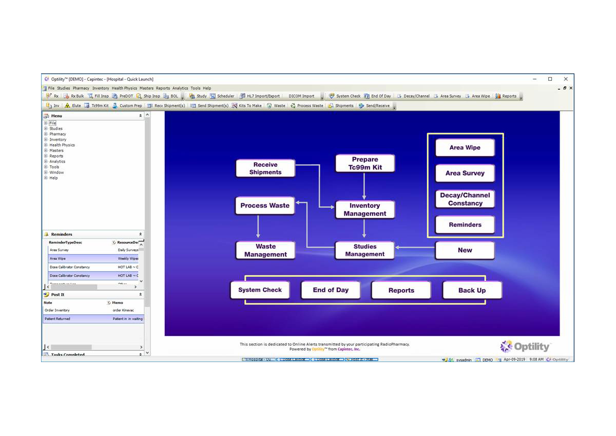 Optility™ Nuclear Medicine Management Software | Mirion