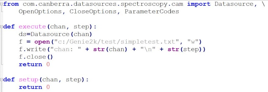 Python® Scripting Integrations For Genie™ 40 Software Mirion