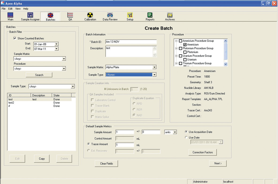Apex-Alpha™ Alpha Spectroscopy Software Suite | Mirion