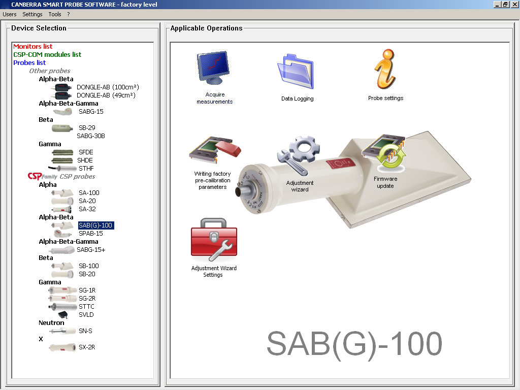 CSPS™ Canberra™ Smart Probe Software | Mirion