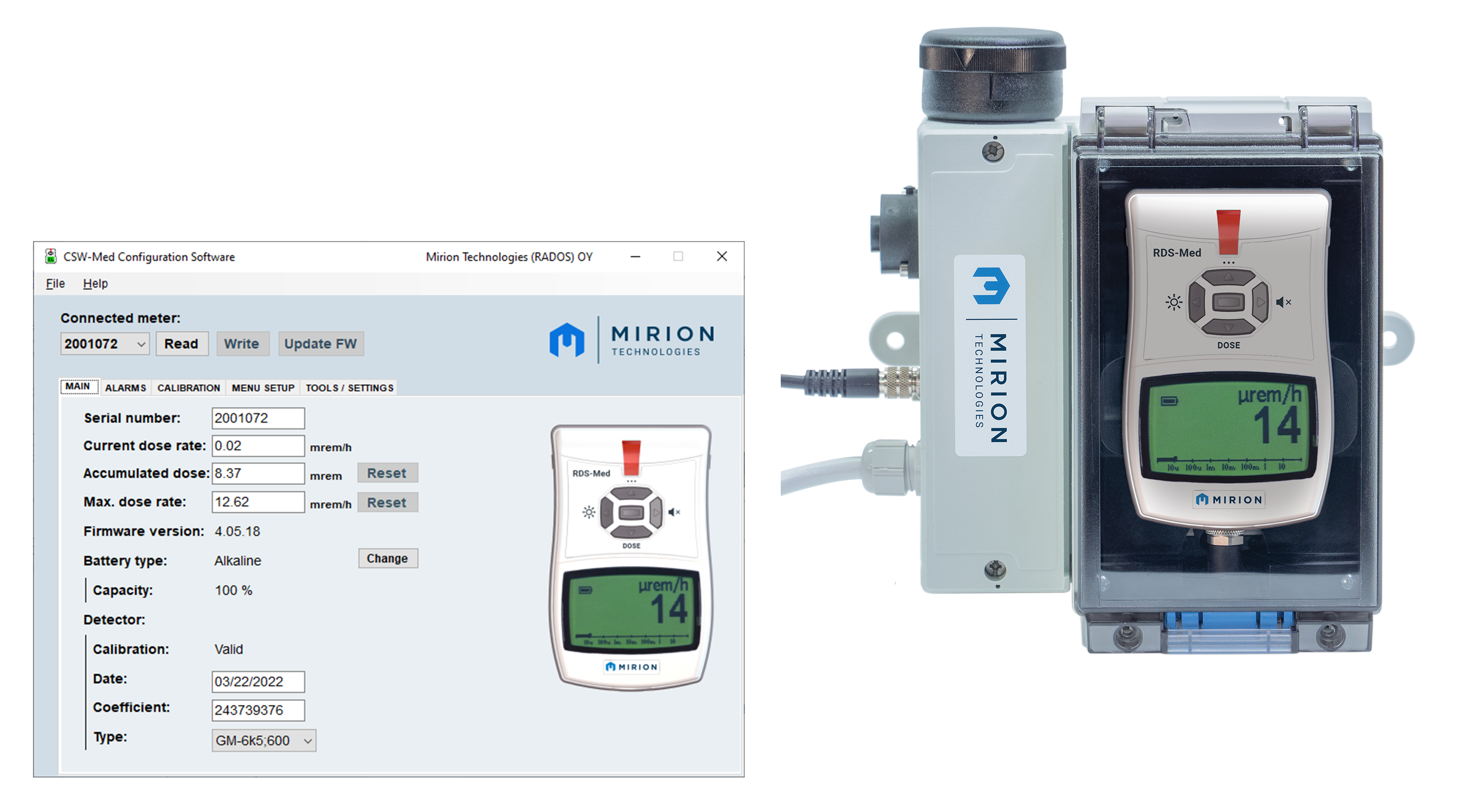 RDS-Med™ for Healthcare Area Monitor Kit | Mirion